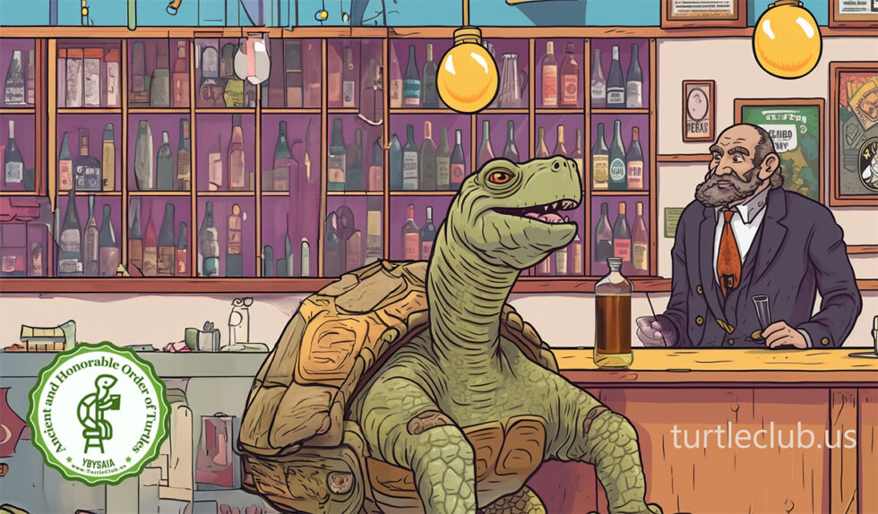Turtles Celebrating Vodka - Turtle Club Us